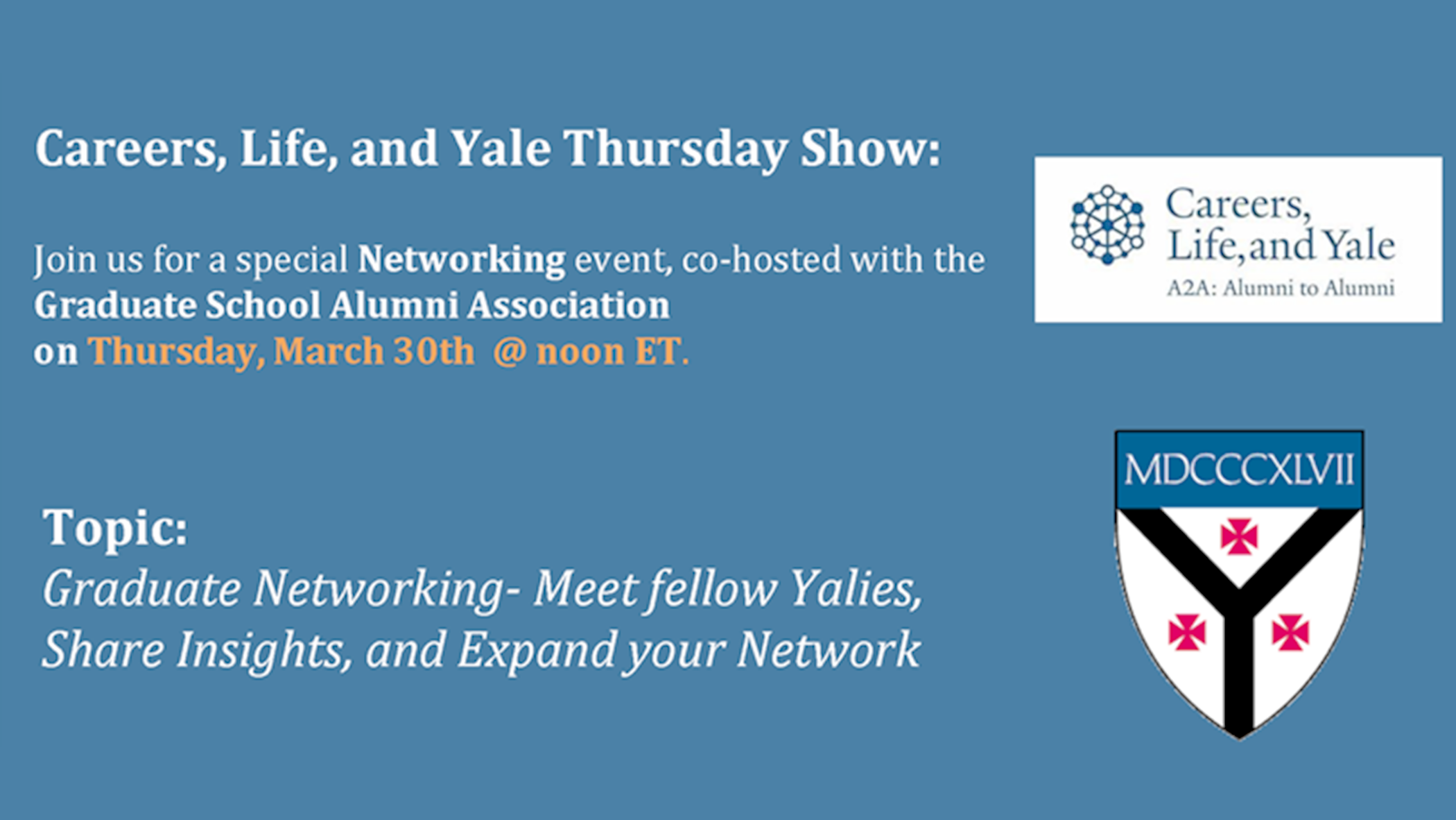 CLY Grad networking 3.30.23 | Yale Alumni Association
